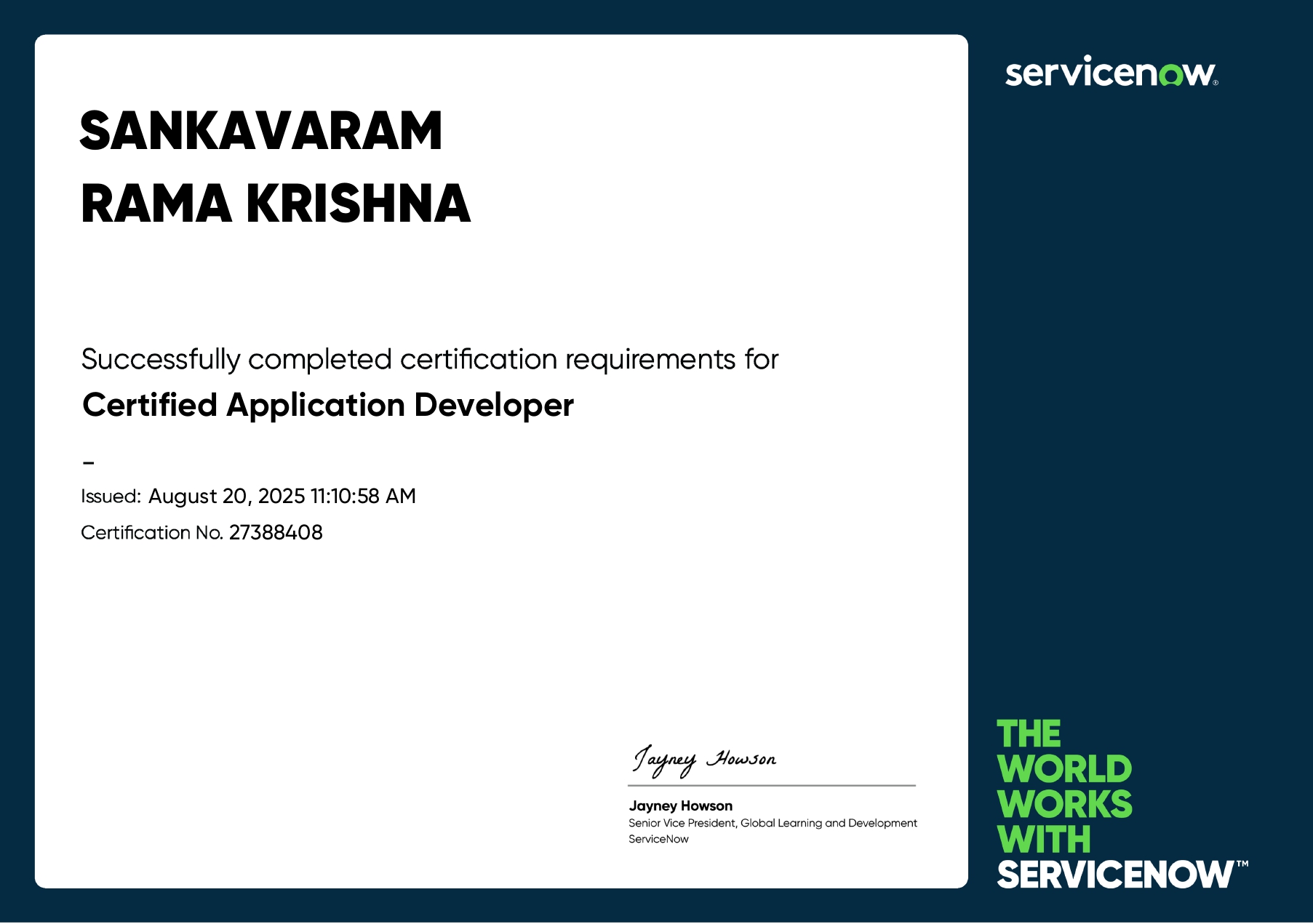 Sankavaram Rama Krishna - Portfolio